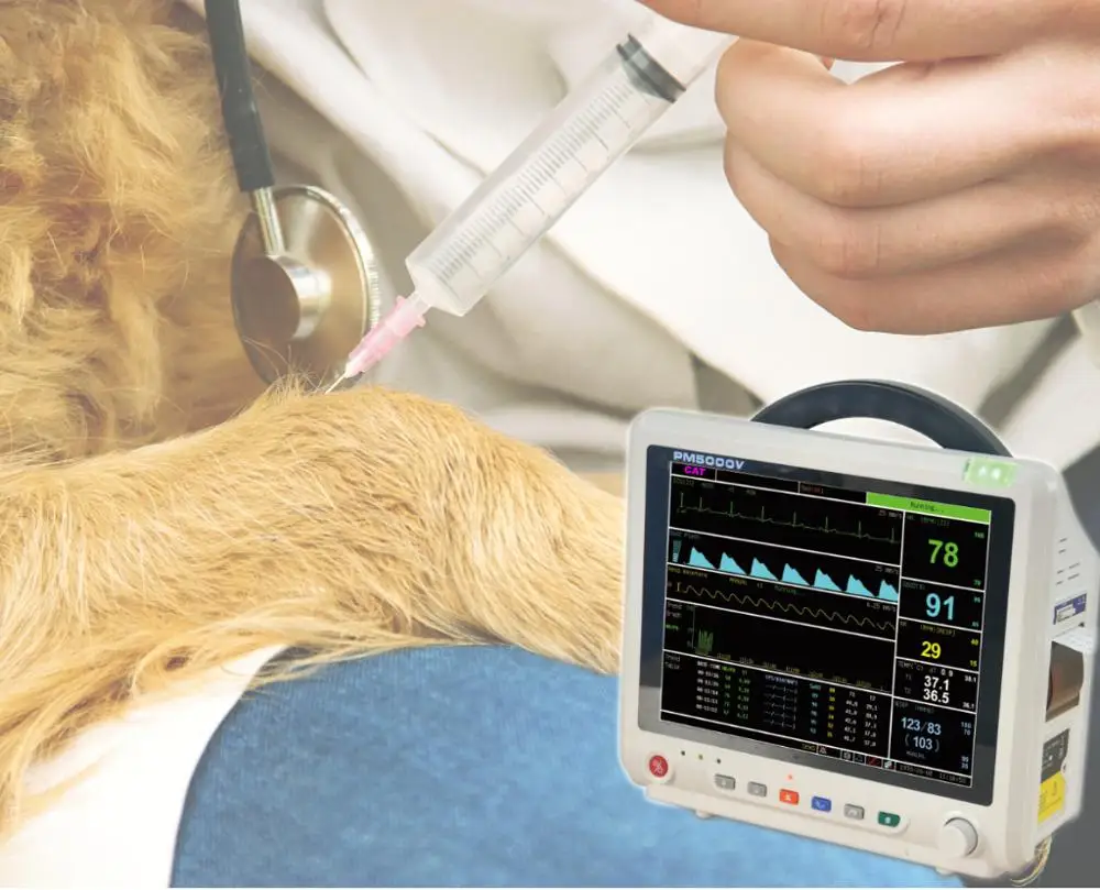 Utech Pm5000vc Vet Multiparameter Etco2 Patient Monitor Veterinary ...