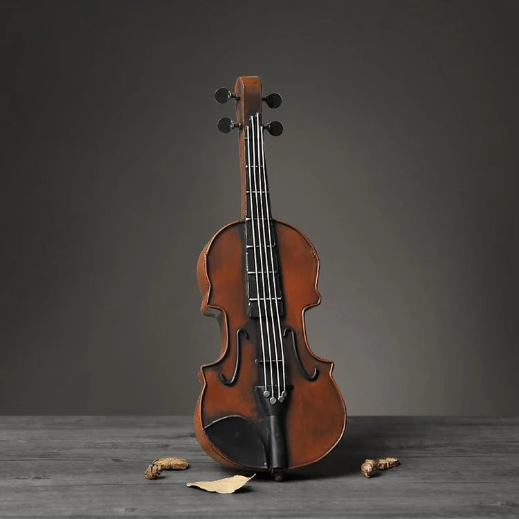 Europe Style Metal Violin Model Retro Nostalgic Ornaments Vintage ...