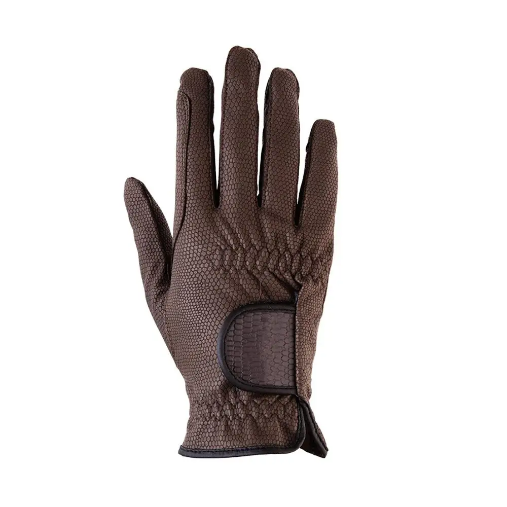 Durable Synthetic Leather Horse Riding Gloves / Equestrian Horse Riding ...