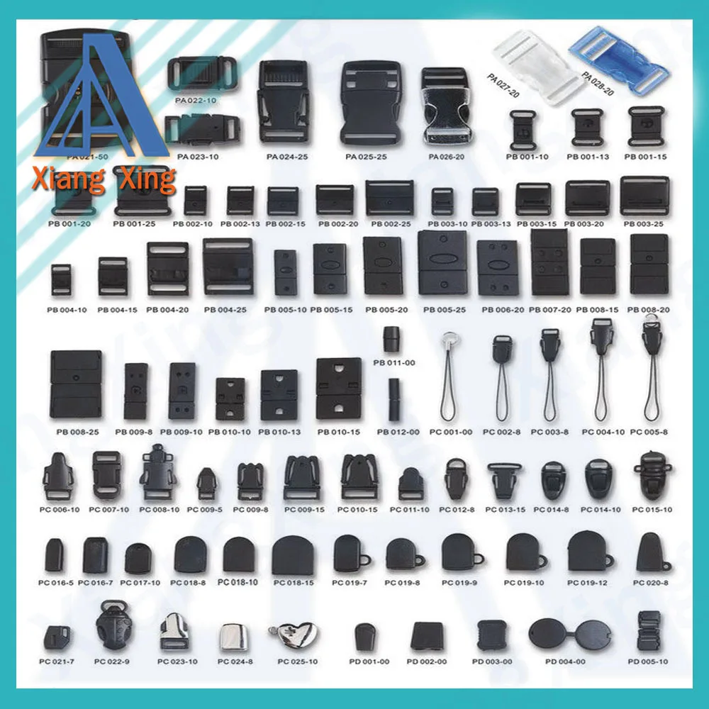 Customized Various Lanyard Accessories Webbing Attachment Plastic ...