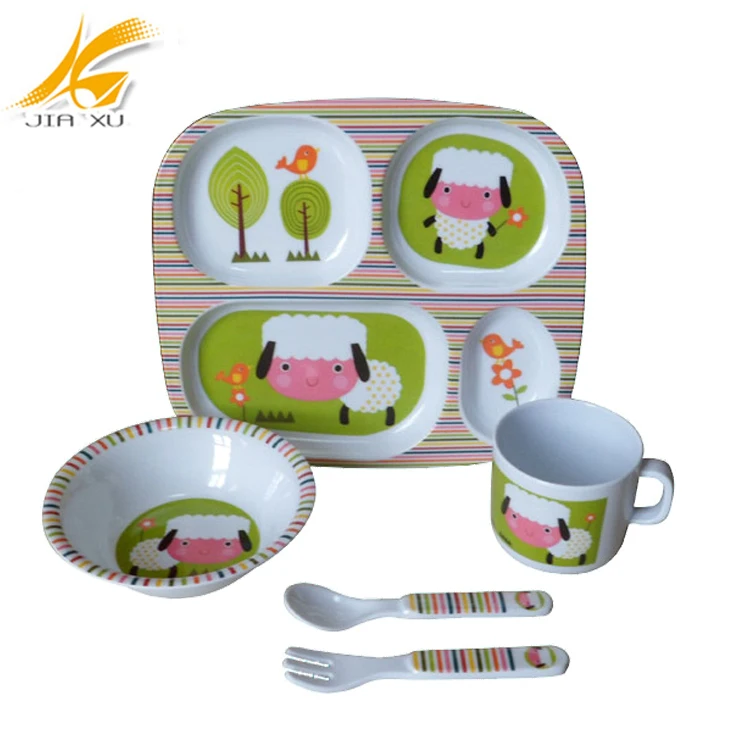 100% Melamine Children Dinnerware Set - High Quality