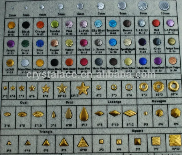 Korean Hot Fix Nailhead - Lead Free, Multi Faceted Rhinestones