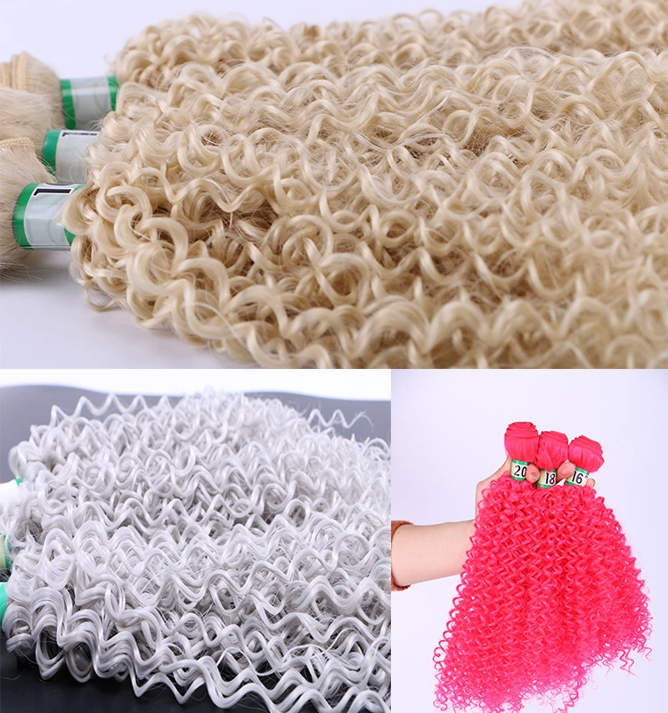 Jerry Curly High Temperature Fiber - Synthetic Hair Extensions
