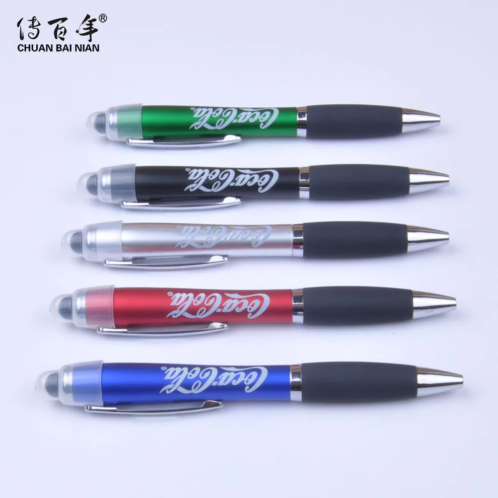 Custom LED Light Up Touch Screen Pen with Laser Logo | Promotional ...
