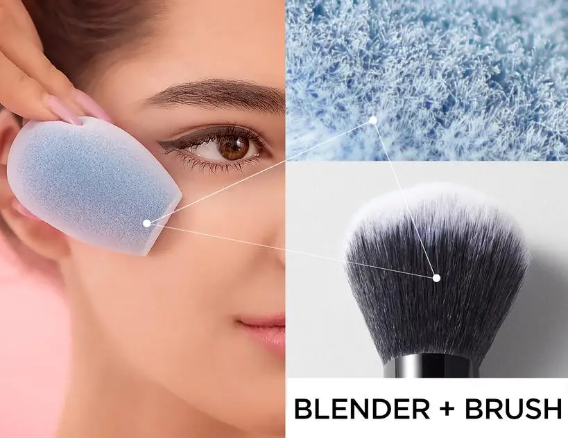 2019 New Arrivals Dual Layer Fuzzy Velvet Microfiber Beauty Makeup ...