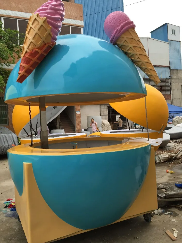 Fibreglass Coffee Hut,Unique Design Fibreglass Kiosk,3d Round Kiosk ...