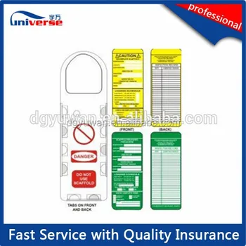 Plastic Scaffolding Insert Label Tag Can Be Replaced - Buy Plastic ...