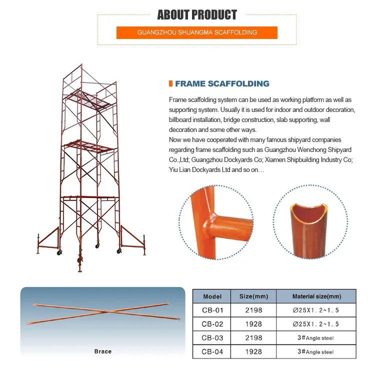 H Frame Scaffold - Buy Removable Frame Scaffold,Customized Size ...