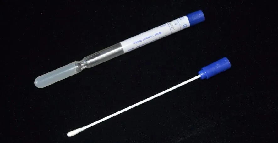 Collection Swab With Amies Gel Medium Single Use Plastic Stick Plus ...