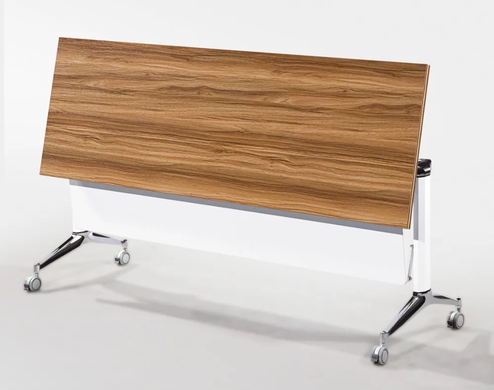 Simple Style Movable Wooden Furniture Training Room Foldable Table ...