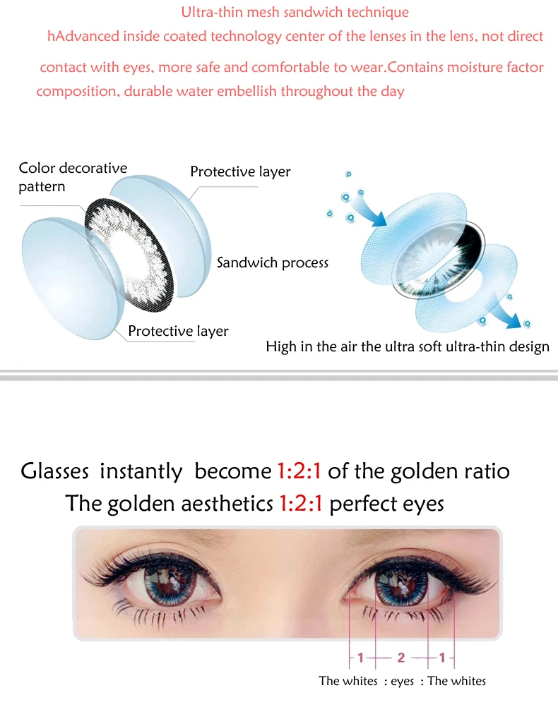 Peach Natural Color Contact Lens Time To Shine Elegant And Charming 14 ...