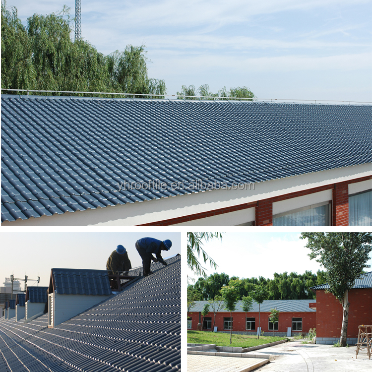 3 Layer Ultra Weather Resistance ASA Coated Synthetic Resin Roof Tile ...
