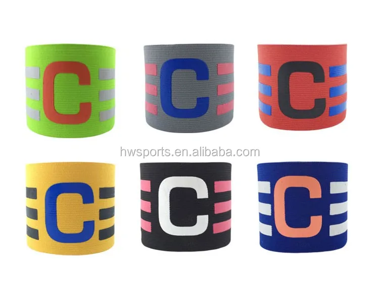 Ks #113 # Brassard De Capitaine De Football Avec Broderie Personnalisée ...