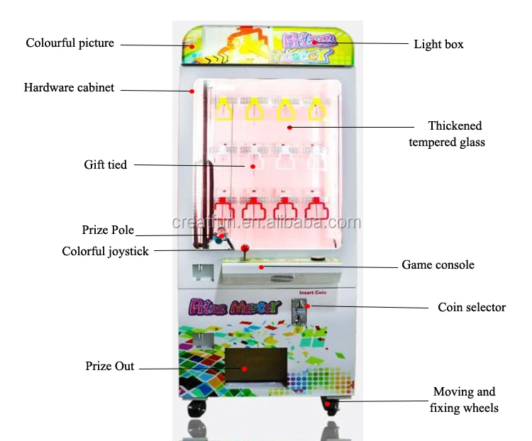 Popular Gift Prize Redemption Golden Key Master Arcade Game Machine ...