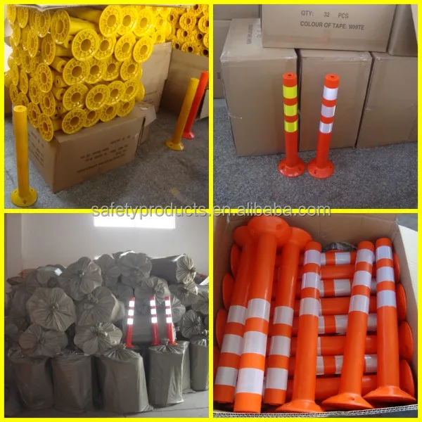 Road Safety Removable Plastic Bollard Parking Post - Buy Removable ...