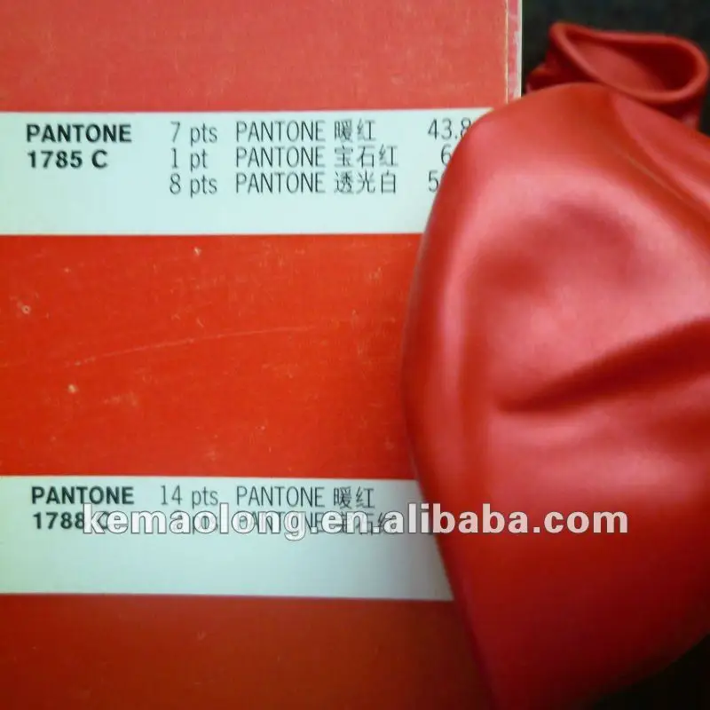 Custom Pantone Metallic Wine Red Color,Pms 1807c Balloon - Buy Custom ...