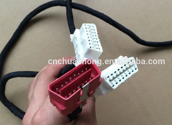 델파이 Obd Ii 시리즈 커넥터 12110252 16 핀 하우징 Obd2 케이블 Y 분배기 연장 하네스 - Buy J1962 ...