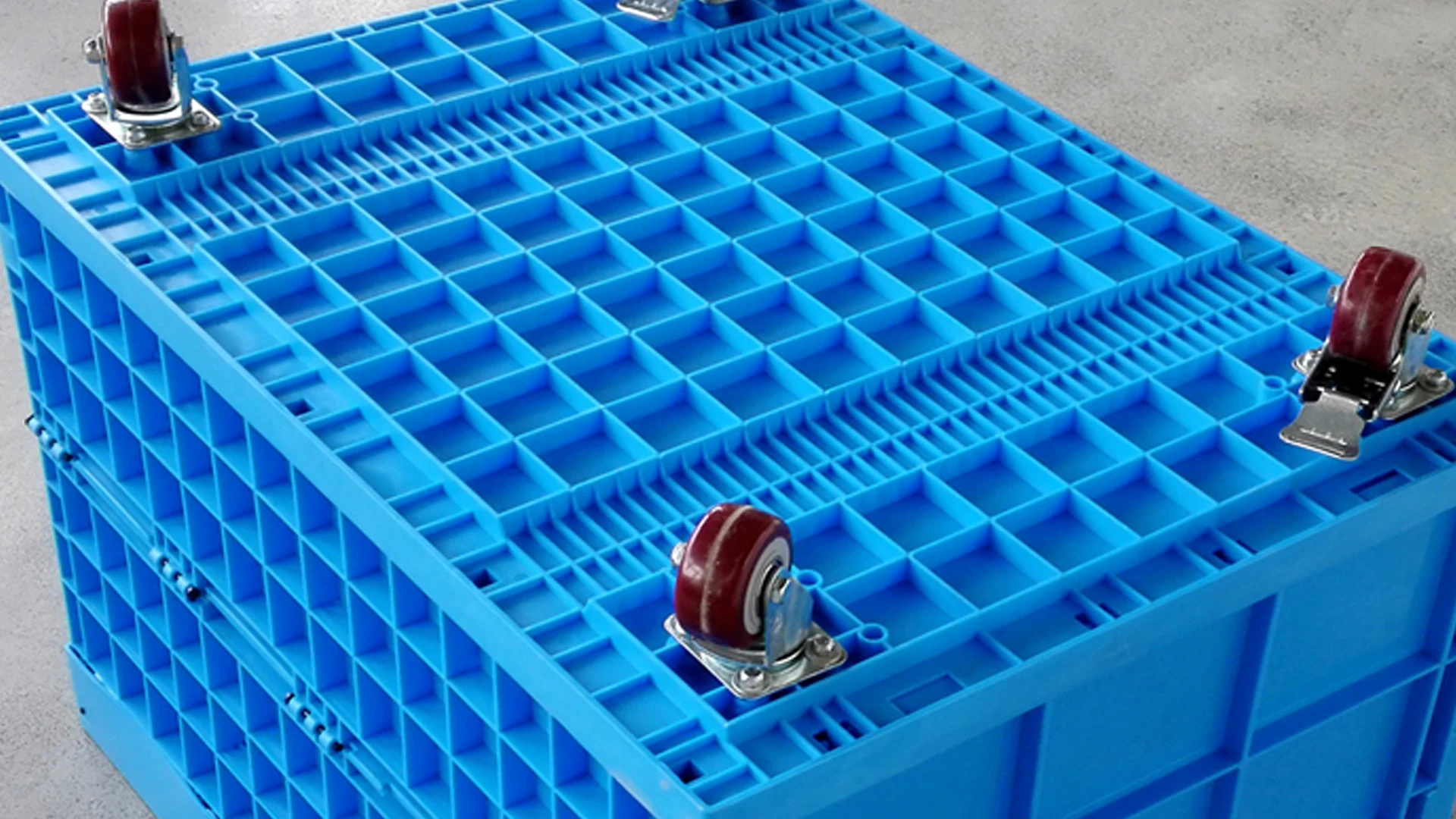 Plastic Shipping Collapsible Storage Crate /bin Industrial Stackable ...