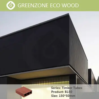 Decoration Material Wpc Wood Plastic Batten Strip Exterior Wood Wall ...