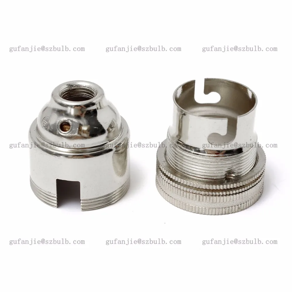 Vintage Metal Lamp Holder B22 - Bayonet Cap Bulb Base