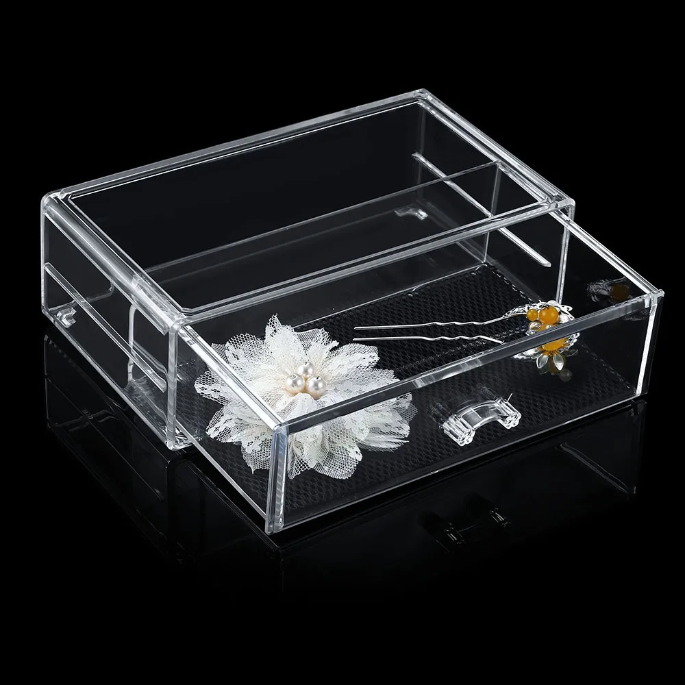 2018 Ps Wholesale Makeup Case 2 Drawers Clear Makeup Boxes With Drawer ...
