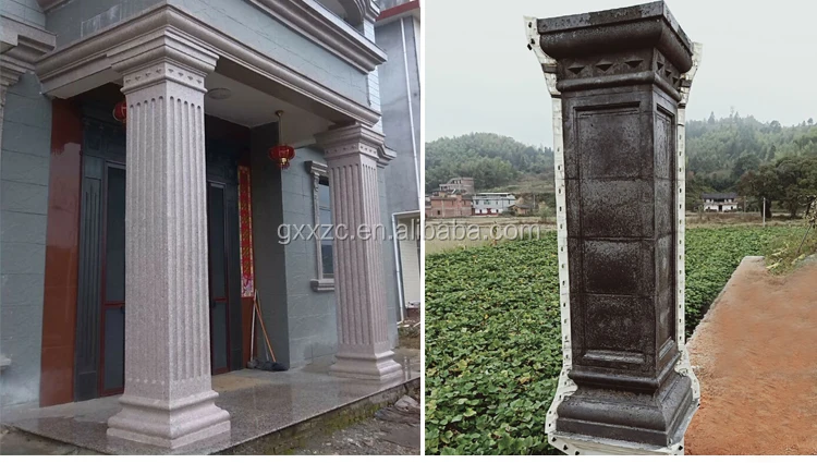 Popular European Square House Roman Pillar Designs - Buy Square Pillar ...