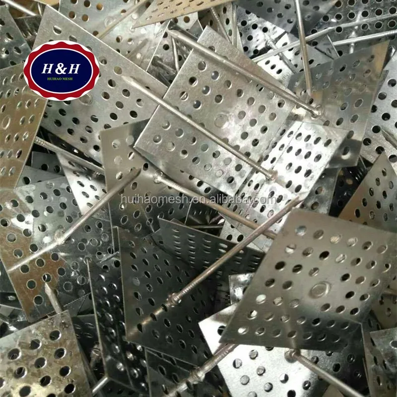 Stock Of Galvanized Steel Perforated Insulation Fixing For Thermal ...