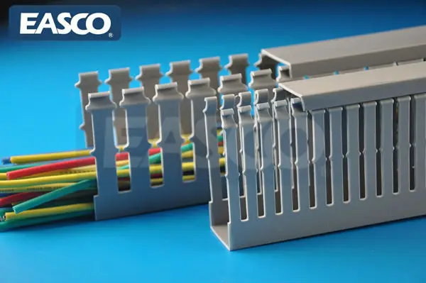 Pvc Wireway Narrow Slot Black Colour By Easco - Buy Pvc Wireway Narrow ...