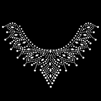 Necklace Rhinestone Iron On Transfers Patterns Hotfix Rhinestone ...