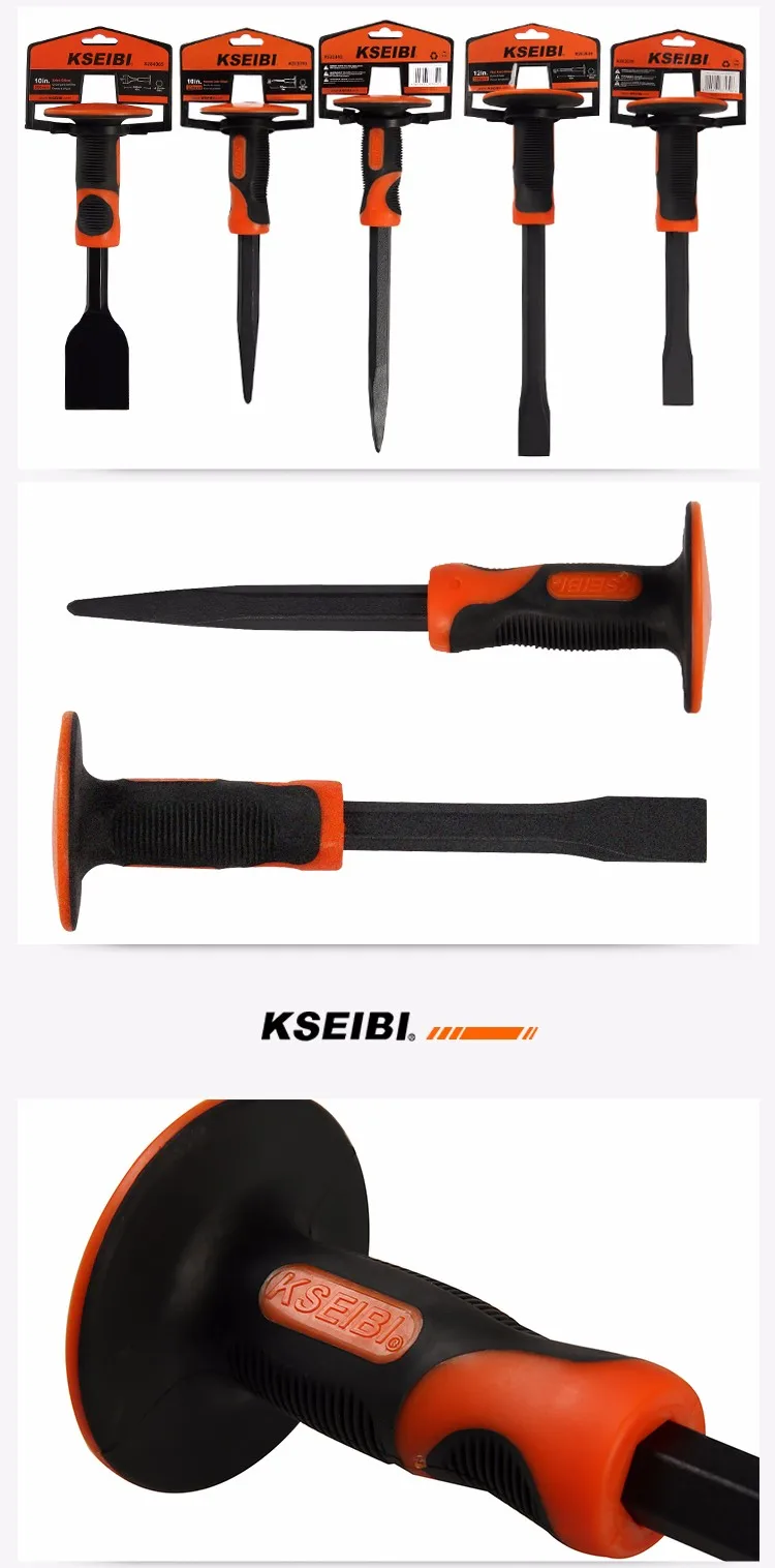 KSEIBI Cold Chisels - Premium Quality Flat & Point Carbon Steel