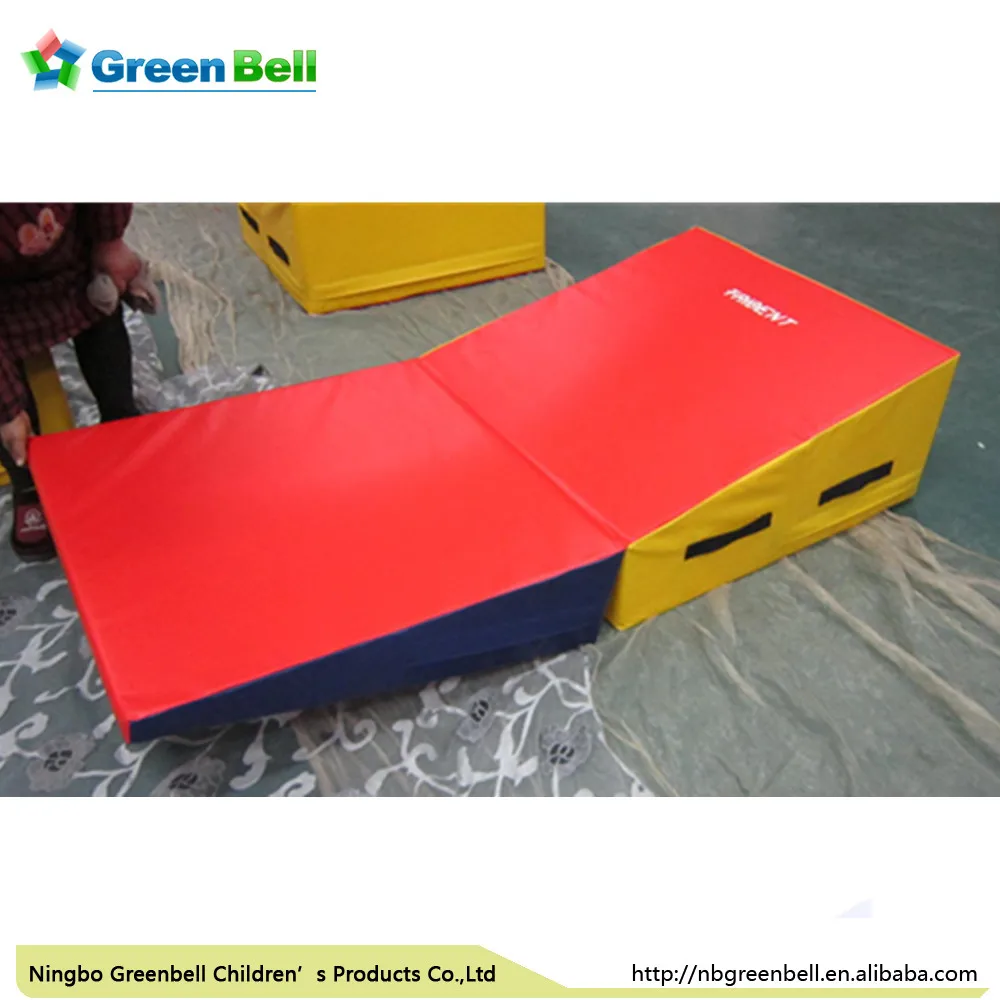 Kids Training Foldable Cheese Wedge Incline Gymnastics Mat For Home ...