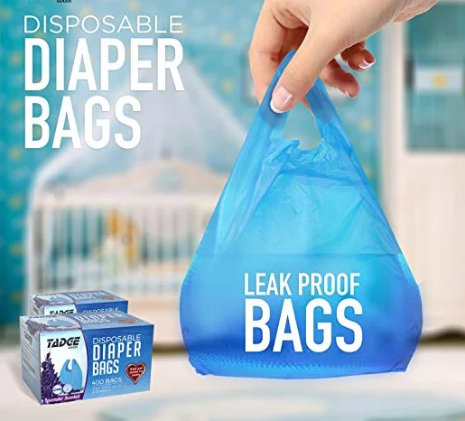 Baby Disposable Diaper Bags 100% Biodegradable Diaper Sacks With ...