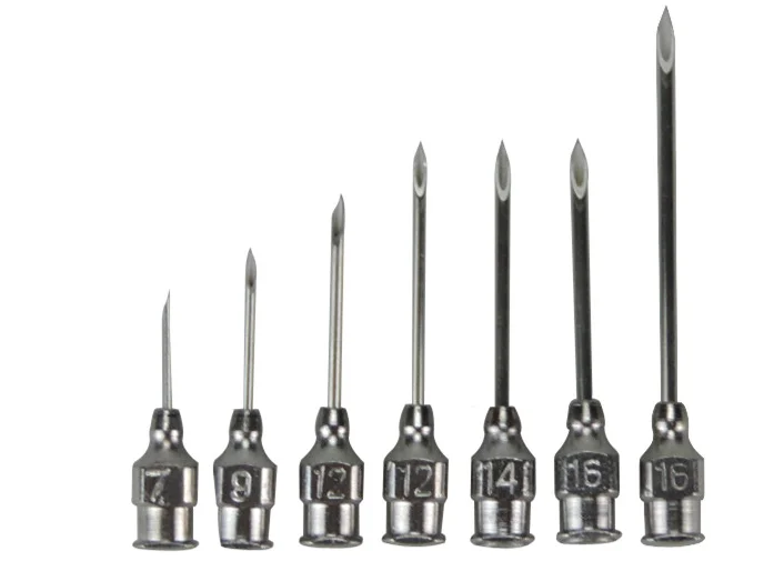 Different Size Veterinary Vaccination Syringe Needles Stainless Steel ...