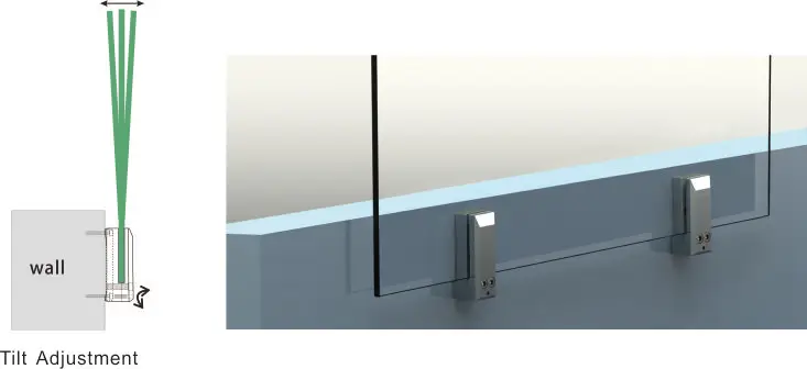 Black Adjustable Side Mounted Glass Mini Post Smart Spigot - Buy ...