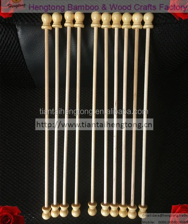Mini Wooden Flag Stick Birch Wood Flagpole Pennant Flag Post With ...
