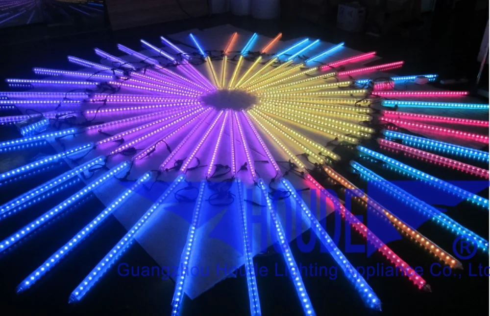Christmas Decoration Dmx 512 Rgb Led 3d Tube Vertical Pixel Tube 360 ...