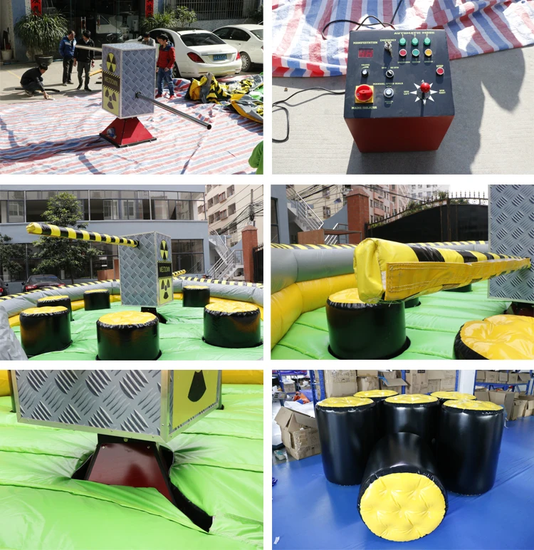 Large Rotating Machine Eliminator Sweeper Inflatable Wipeout Sport Game ...