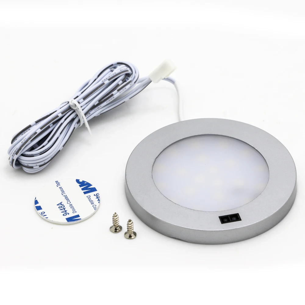Led Under Cabinet Puck Light 12v Led Round Led Cabinet Light Ce&rohs ...