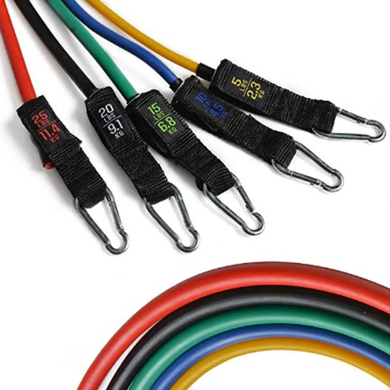 Nylon Sleeve Heavy Latex Resistance Bands Set With Fabric Covered ...