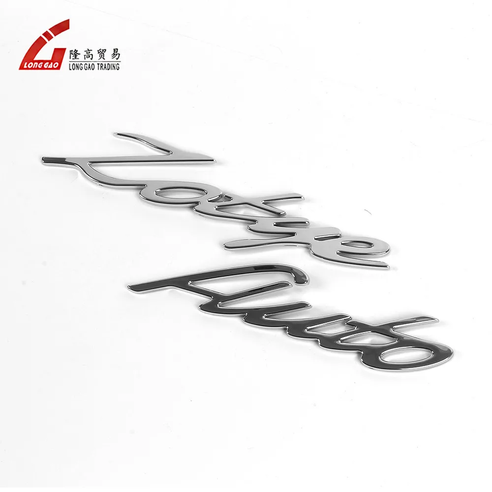 Custom Plastic Chrome 3D Car Emblems for Vehicle Decor
