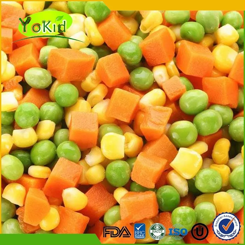 Iqf Frozen Mixed Vegetable Carrot Green Pea Green Bean Sweet Corn Bulk - Buy Frozen Mixed Blend ...