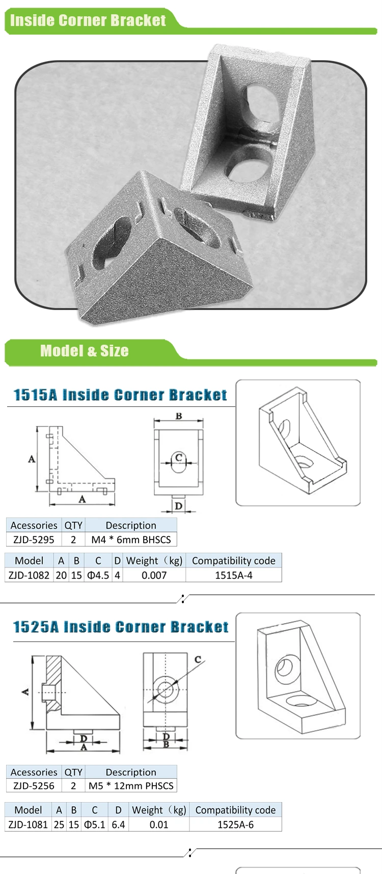 1515 2020 4040 T Slotted 90 Degree Angle Bracket Framing Accessories ...