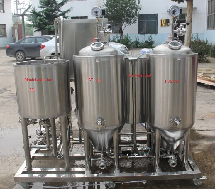 Alibaba China Market Small Brewery System 50l Mini Brewing Equipment ...