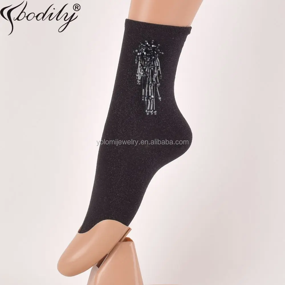 Crystal Sexy Women Fishnet Stockings Handmade Design Cashmere Ball Mesh ...