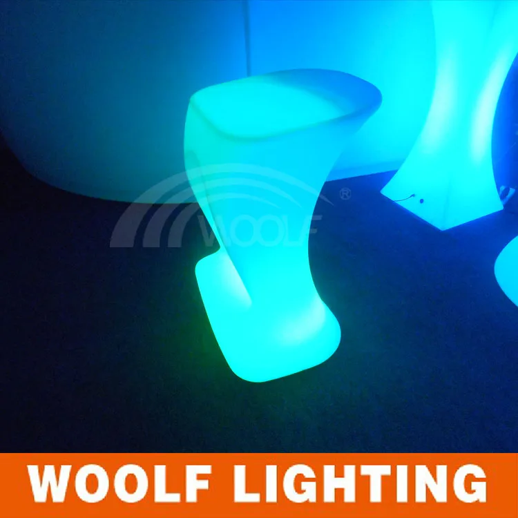 Modern Nightclub Coffee Shop Used Illuminated Rbg Bar Led Stool With Ce ...
