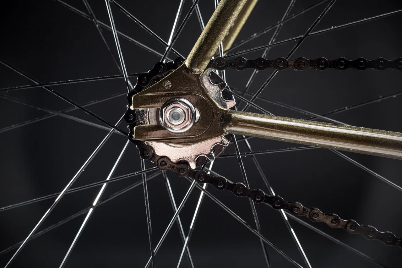 Fixie Bike 3 Gold - Single Speed 700C Gear with Chromoly Frame & Carbon ...