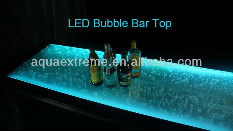 LED Bar Counter with Moving Bubbles - Perfect for Weddings