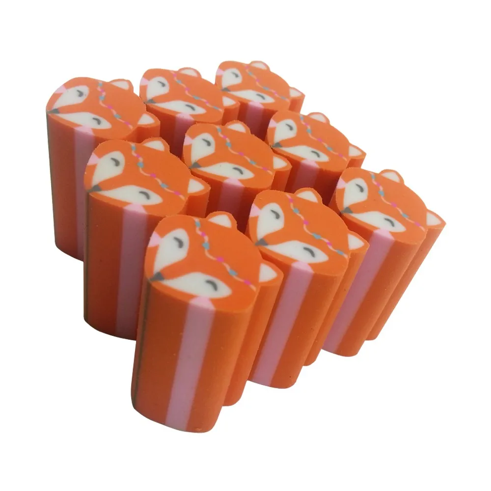 Custom Pencil Souvenirs - Fox Figure Erasers for Kids