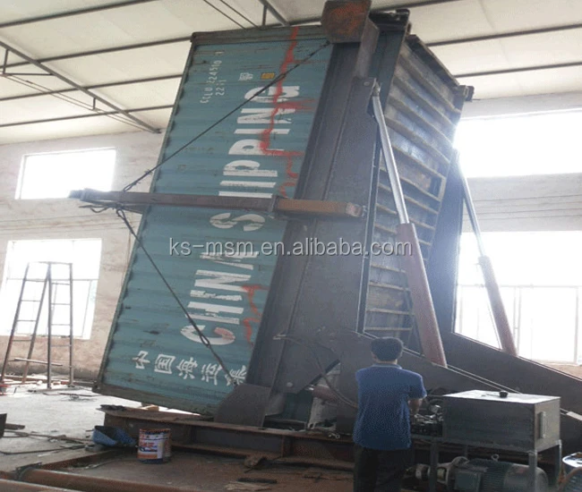 Hydraulic Container Tilter Loading Scrap Metal - Buy Container Tilter ...