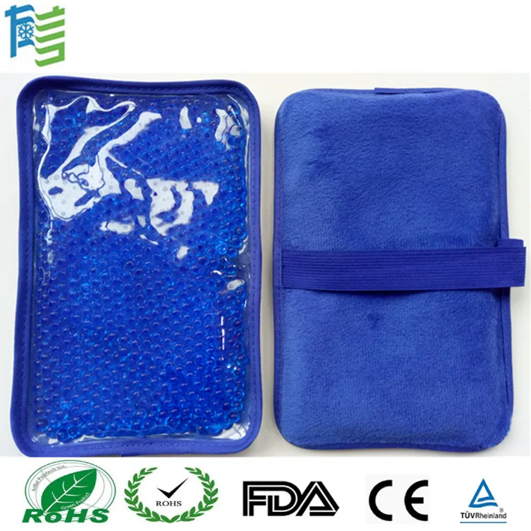 Wholesale Gel Cooling Beads Ice Pack For Body With Plush Backing - Buy ...